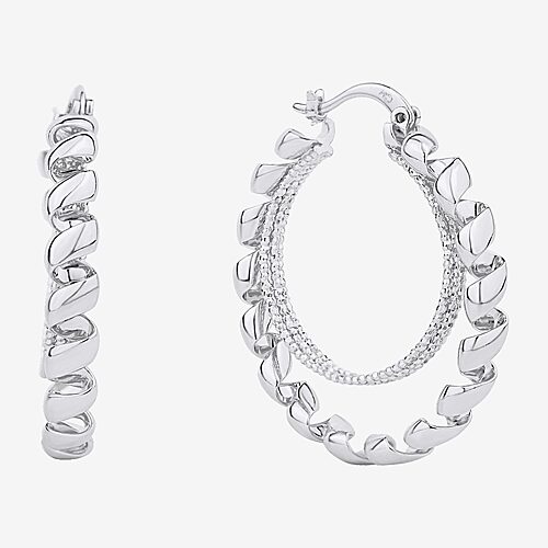 Click here for And Now This 18K Gold Plated or Silver Plated Hoop... prices