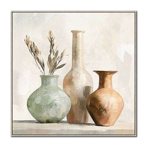 Click here for Streamline Art Rustic Vessels I Framed Canvas Art... prices