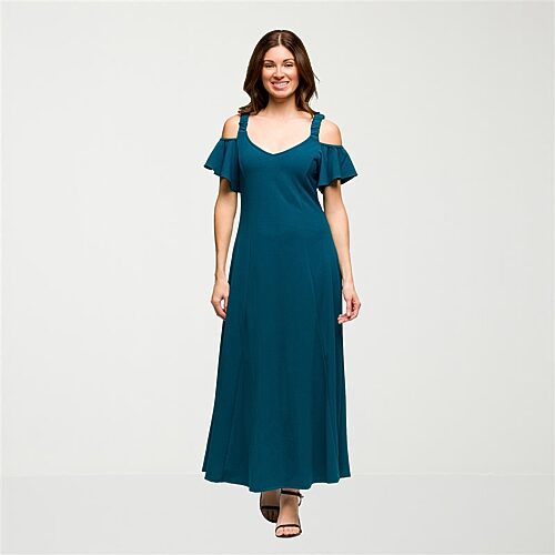 Click here for 24seven Comfort Apparel Womens Cold Sholder Ruffle... prices