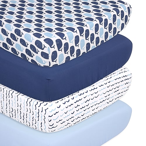 Click here for The Peanutshell Fitted Crib Sheet Set for Baby Boy... prices