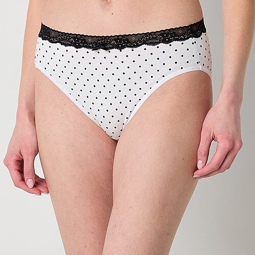 Click here for Ambrielle Cotton High Cut Panty  X-large  White prices