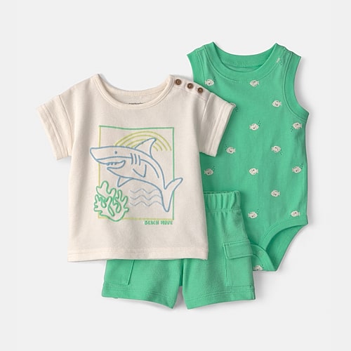 Click here for Baby Boy (3-24M) Carters(R) 3pc. Sharks & Fish Sho... prices