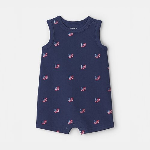 Click here for Carters Americana Baby Unisex Sleeveless Romper  9... prices