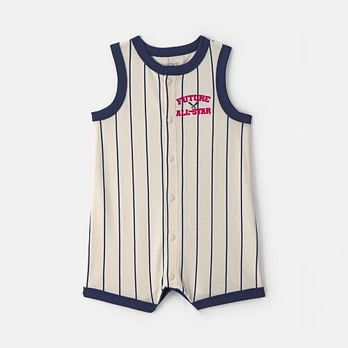 Click here for Carters Baby Boys Cotton Short-Sleeve Romper - Str... prices