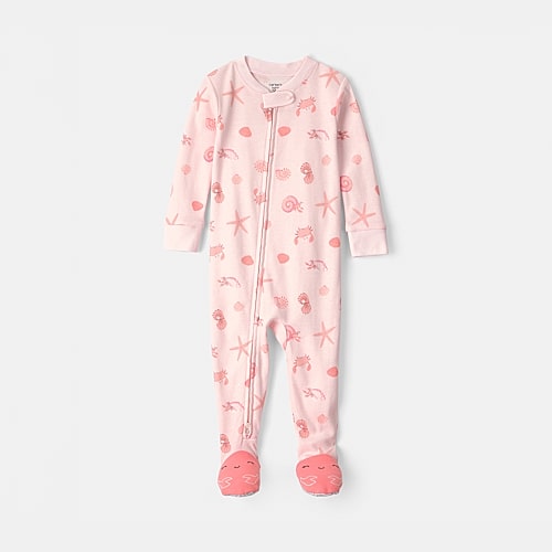 Click here for Baby Girl (12-24M) Carters(R) Seashell Footie Paja... prices