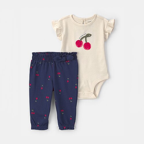 Click here for Carters Baby Girls Cherry Short-Sleeve Bodysuit an... prices