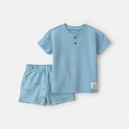 Click here for Carters Shark Toddler Boys 2-pc. Short Set  2t  Bl... prices