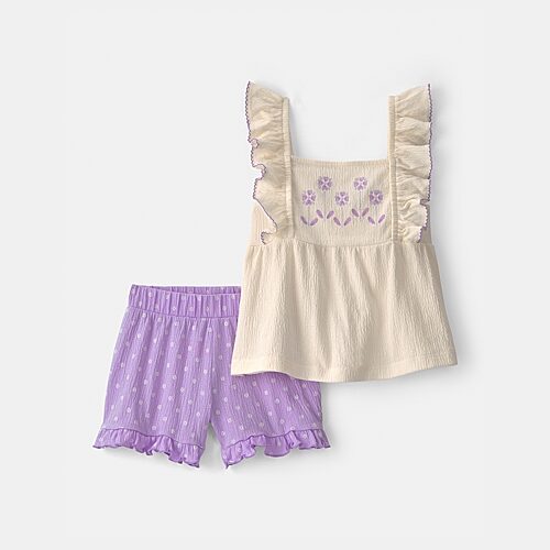 Click here for Carters Toddler Girls 2-pc. Short Set  2t  Purple prices