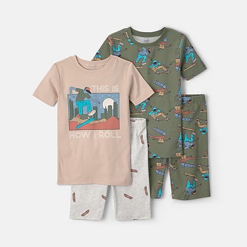 Click here for Carters Little & Big Kid Boys Pajama Set  7  Green prices
