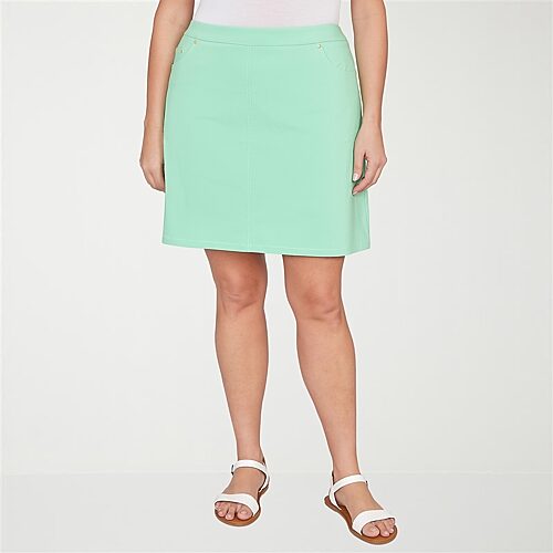 Click here for Hearts Of Palm Pull On Womens Mid Rise Plus Skort... prices