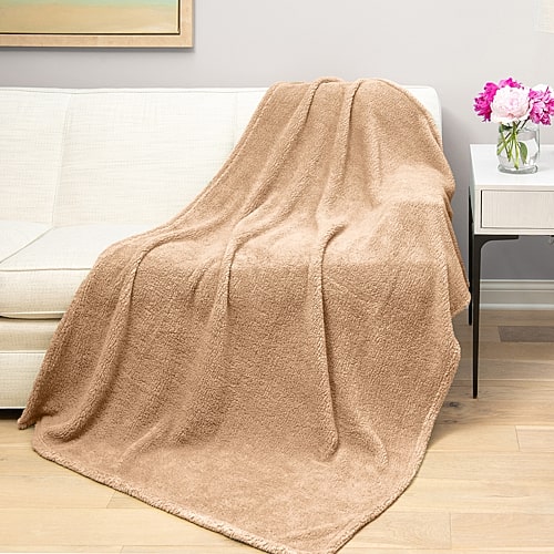 Click here for Northwest Midweight Throw  One Size  Beige prices