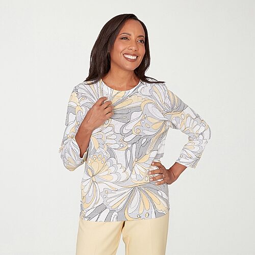 Click here for Alfred Dunner Petite Al Fresco Womens Crew Neck Em... prices