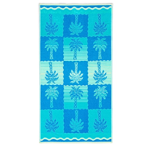 Click here for Outdoor Oasis Palm Tree Jacquard Beach Towel  One... prices