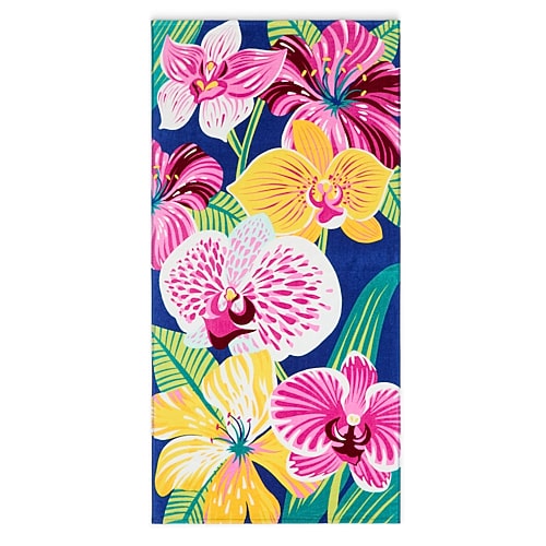Click here for Outdoor Oasis Orchid Print Beach Towel  One Size... prices