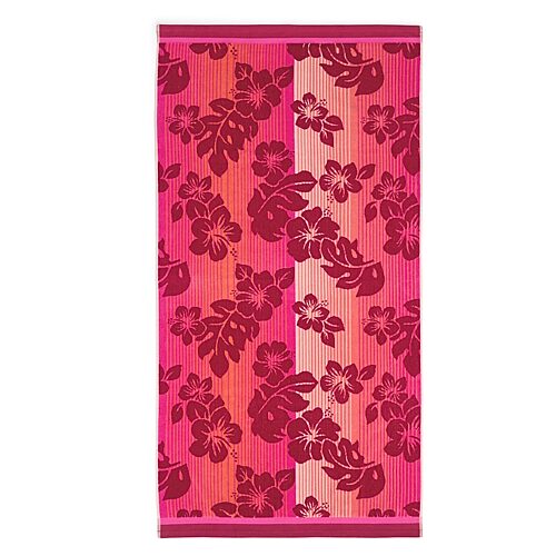 Click here for Outdoor Oasis Tropical Floral Jacquard Beach Towel... prices