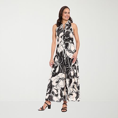 Click here for London Times Womens Petite V Neck Sleeveless Maxi... prices