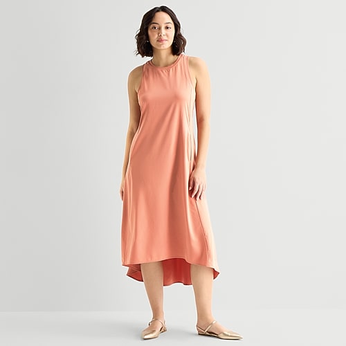 Click here for Stylus Easy Tank Womens Crew Neck Sleeveless Maxi... prices