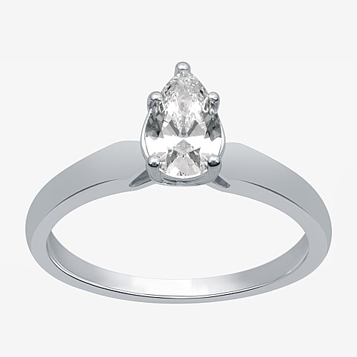 Click here for 1 CT. Lab-Grown (G / SI2) Diamond Pear Solitaire E... prices