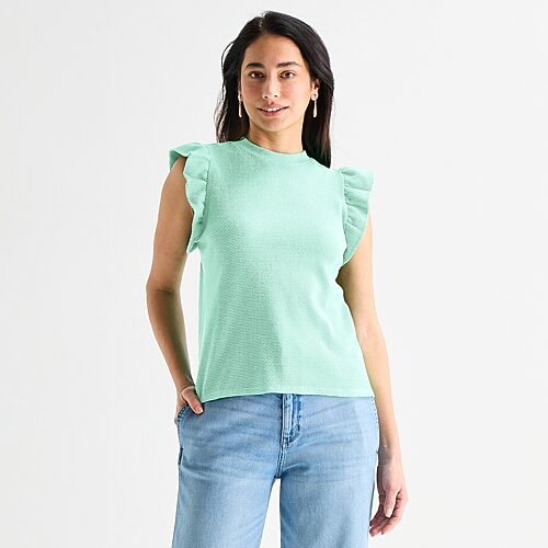 Click here for St. Johns Bay Womens Crew Neck Short Sleeve Blouse... prices