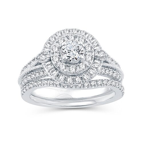 Click here for Womens 1 CT. T.W. Natural Diamond 10K Gold Round S... prices