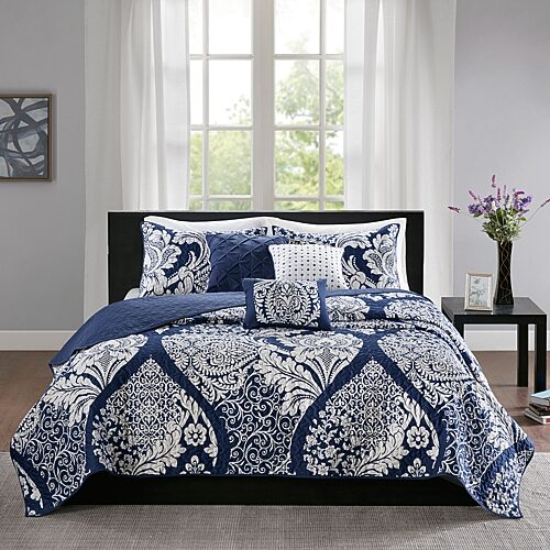 Click here for Madison Park Marcella 6-Pc Printed Cotton Quilt Se... prices