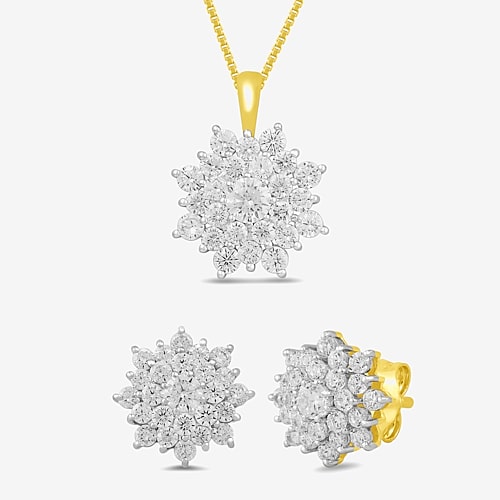 Click here for Womens 2 CT. T.W. Lab Grown White Diamond 10K Gold... prices