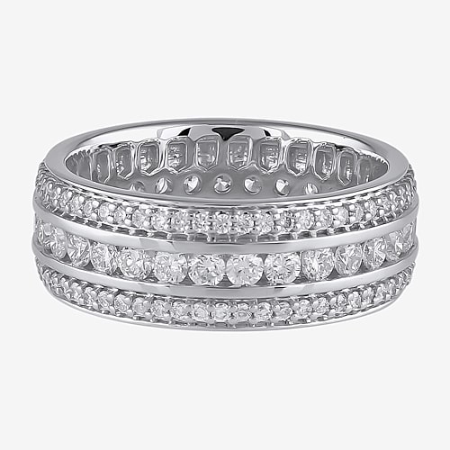 Click here for 8.5MM 3 CT. T.W. Lab-Grown (F / SI2) Diamond Etern... prices