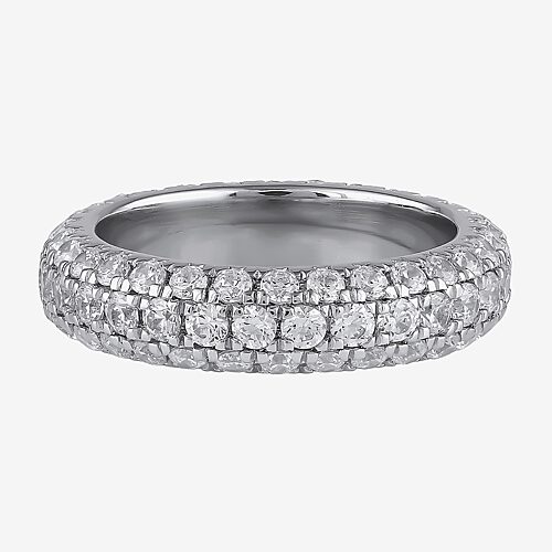 Click here for (F / Si2) Womens 6.5MM 3 CT. T.W. Lab Grown White... prices