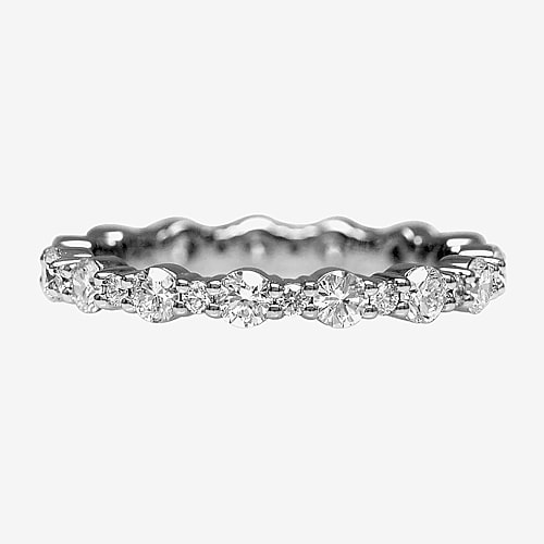 Click here for 3MM 2 CT. T.W. Lab-Grown (F / Si2) Diamond Eternit... prices
