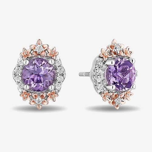 Click here for Enchanted Disney Fine Jewelry 1/5 CT. Genuine Purp... prices