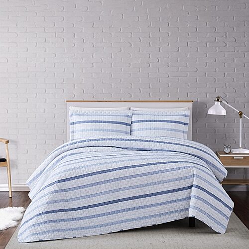 Click here for Truly Soft Waffle Stripe 3-Pc. Quilt Set  Full/Que... prices