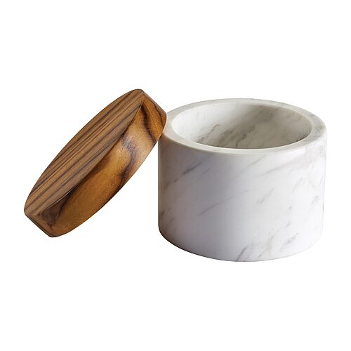 Click here for Anolon Marble 5.25-oz Salt Cellar with Teakwood Li... prices