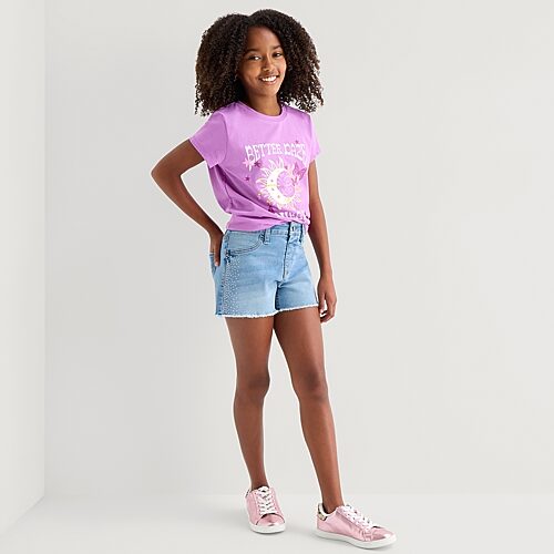 Click here for Vanilla Star Big Kid Girls High Rise Denim Short... prices