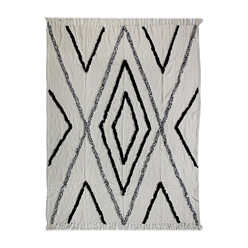 Click here for LR Home Logan Diamond Washable Throw  One Size  Wh... prices