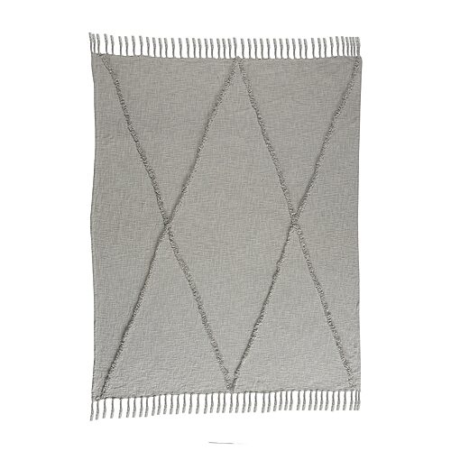 Click here for LR Home Iris Diamond Washable Throw  One Size  Gra... prices