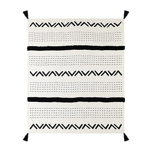 Click here for LR Home James Stripe Throw  One Size  Black prices