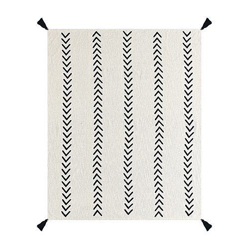 Click here for LR Home Asher Tribal Throw  One Size  Black prices