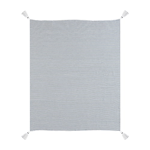 Click here for LR Home Ivanna Stripe Throw  One Size  Blue prices