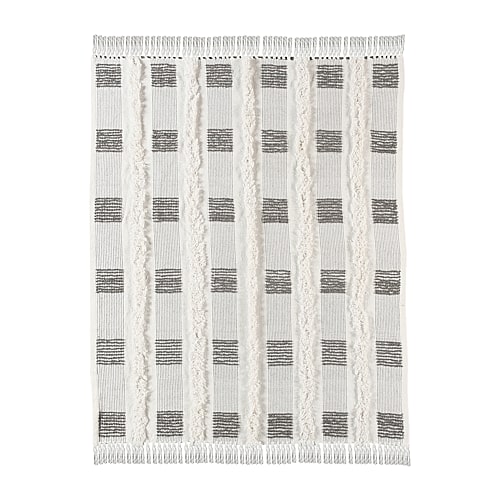 Click here for LR Home Wesley Checked Washable Throw  One Size  G... prices