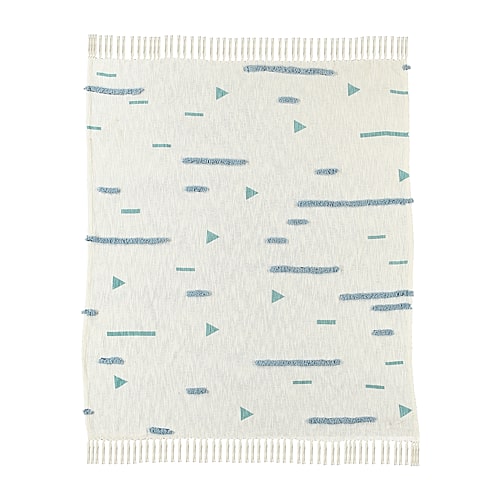 Click here for LR Home Ian Geometric Washable Throw  One Size  Wh... prices