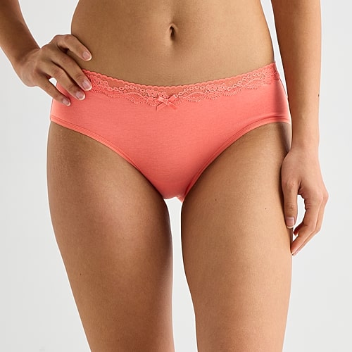 Click here for Ambrielle Cotton Hipster Panty  Small  Pink prices