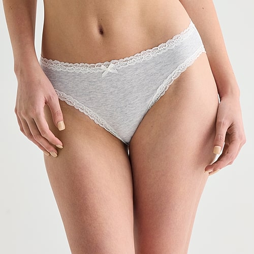 Click here for Arizona Body Cotton with Lace High Leg Bikini  Med... prices
