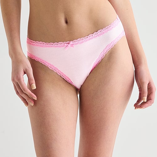 Click here for Arizona Body Cotton with Lace High Leg Bikini  X-l... prices
