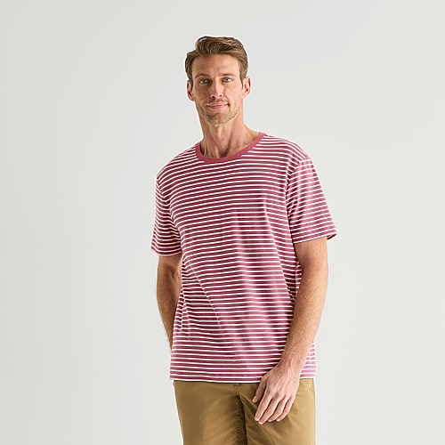Click here for St. Johns Bay Texture Mens Crew Neck Short Sleeve... prices