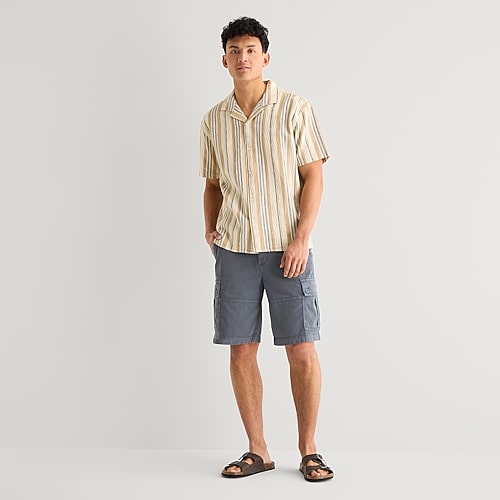 Click here for Arizona Mens 10 1/2 Cargo Short  32  Blue prices