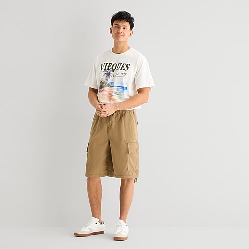Click here for Arizona Baggy Fit Mens 12 Cargo Short  Large  Brow... prices