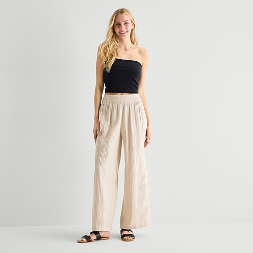 Click here for Arizona Womens Juniors Wide Leg Pull-On Pant  Medi... prices