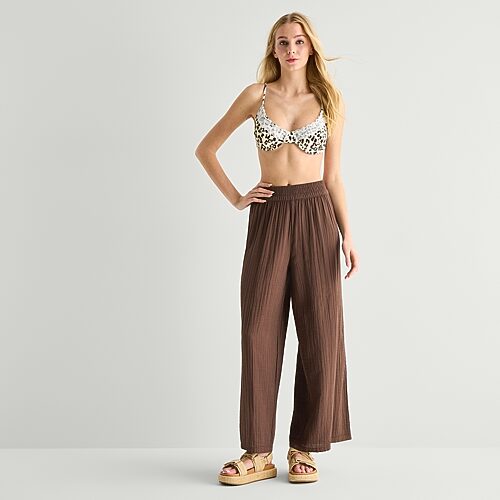 Click here for Arizona Womens Juniors Wide Leg Pull-On Pant  Larg... prices
