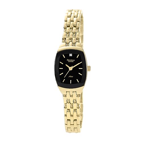 Click here for Armitron Now Womens Gold-Tone Stainless Steel Diam... prices