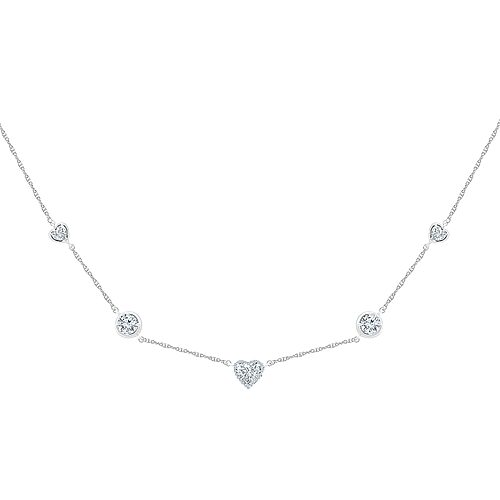 Click here for Womens Diamond Accent Lab Created White Sapphire S... prices